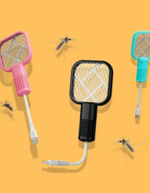 Mosquito Racket - 3 in 1 Mini Electric Fly Swatter Racket and Fly Zapp